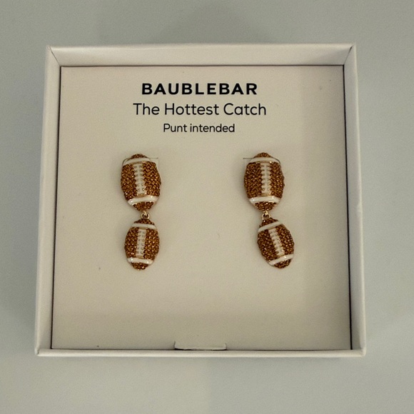 BaubleBar | Jewelry | Baublebar Hottest Catch Football Earrings | Poshmark